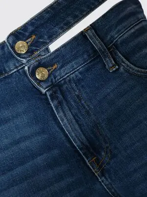 CYCLE Cotton Denim Wide-leg Cropped Jeans