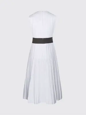 Tory Burch Pleated Stretch Cotton Midi Dress