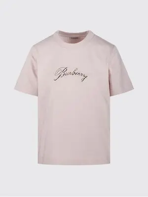 Burberry Cotton Crew Neck T-shirt With Logo