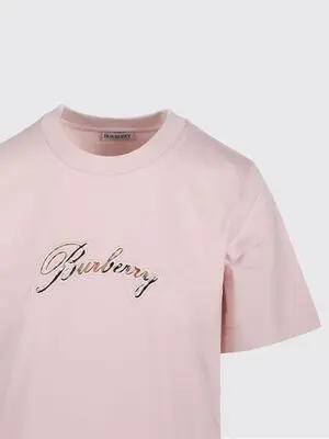 Burberry Cotton Crew Neck T-shirt With Logo