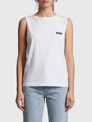 ROTATE BY BIRGER CHRISTENSEN Organic Cotton Tank Top With Appliqué Logo