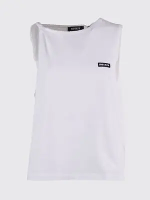 ROTATE BY BIRGER CHRISTENSEN Organic Cotton Tank Top With Appliqué Logo