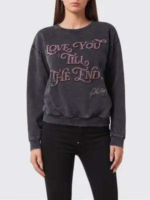 PHILIPP PLEIN Philipp Plein Cotton Crewneck Sweatshirt With Rhinestone Embellishments