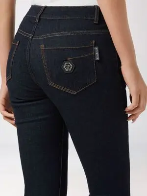 Philipp Plein Skinny Fit Stretch Jeans - Denim