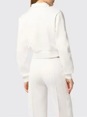 Philipp Plein Cropped Cotton Hoodie - White