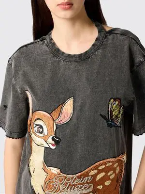 Philipp Plein Printed Cotton Crew Neck T-shirt