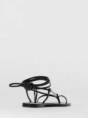 A.emery Nolan Heeled Thong Sandals With Tie Ankle Fastening
