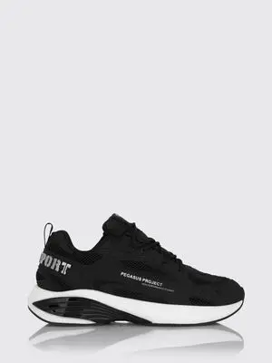PLEIN SPORT Pegasus Project Mesh And Rubber Sneakers - Black