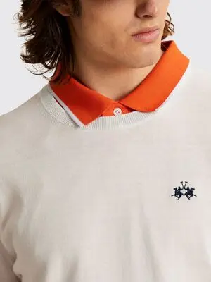 LA MARTINA Crew Neck Pullover - White