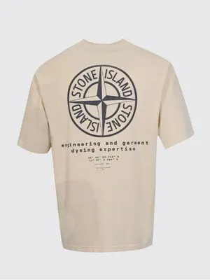 Stone Island Logo Cotton Crew Neck T-shirt