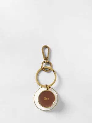 Ami Keychain With Charm - Beige