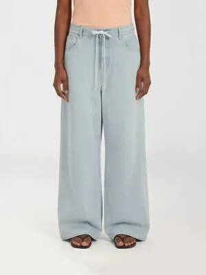 MAISON MARGIELA Wide Leg Stretch Denim Jeans - Blue