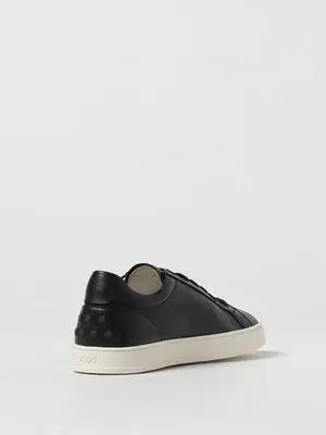 TOD'S Leather Lace-up Sneakers - Black