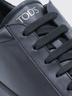 TOD'S Leather Lace-up Sneakers - Black