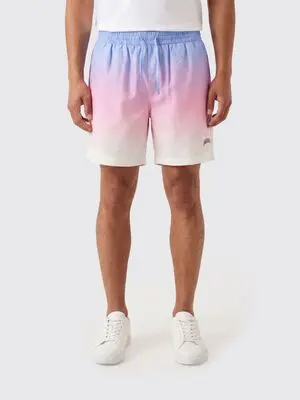 Casablanca Abstract Print Silk Shorts - Multicolor