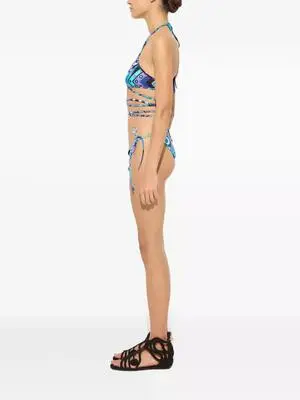 Emilio Pucci Vivara Print Wrap-around Triangle Bikini Top