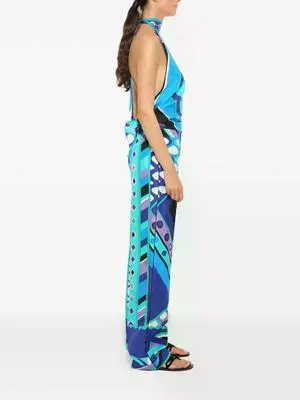 Emilio Pucci Vivara Print Halterneck Top