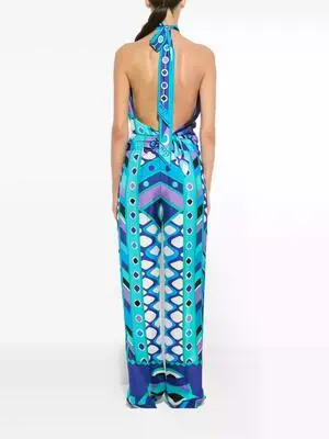 Emilio Pucci Vivara Print Halterneck Top