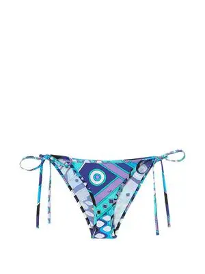 Emilio Pucci Vivara Print Bikini Top - Blue