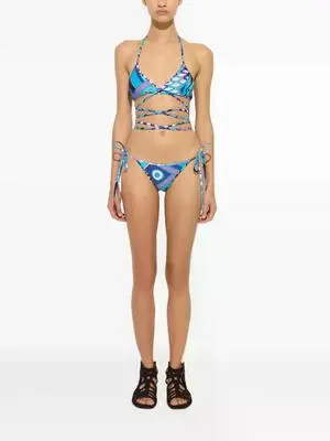 Emilio Pucci Vivara Print Bikini Top