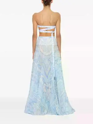 Emilio Pucci Manuba Geometric-print Strapless Skirt