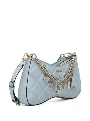 Guess Libby Quilted Charm Shoulder Bag