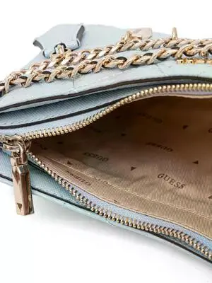 Guess Libby Quilted Charm Shoulder Bag
