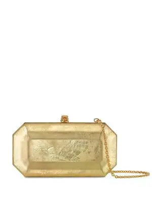 Tyler Ellis Small Perry Leather Clutch Bag - Gold