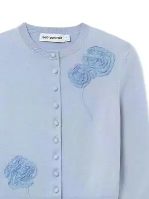 SELF-PORTRAIT Floral Embellished Cardigan
