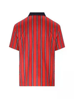 Valentino Garavani Stripe-print Polo Shirt - Red