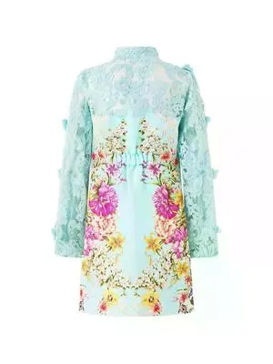 Camilla Lace Sleeve Floral Dress