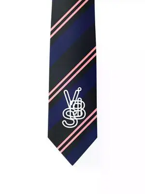 Henrik Vibskov Embroidered Logo Neck Tie