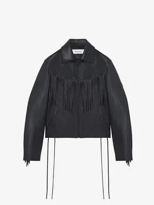 Alexander McQueen Fringe Leather Jacket