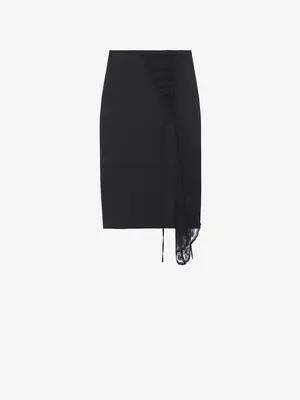 Alexander McQueen Corset Lacing Detail Pencil Skirt