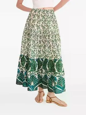 Cara Cara Melanie Tiered Floral Maxi Skirt