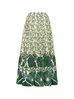 Cara Cara Melanie Tiered Floral Maxi Skirt
