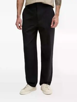 Armani Exchange Seersucker Logo Plaque Trousers