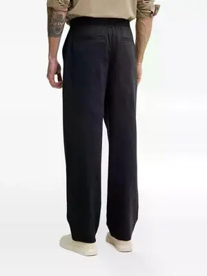 Armani Exchange Seersucker Logo Plaque Trousers