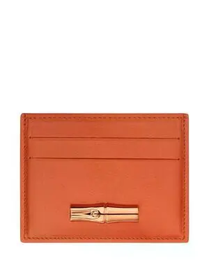 Longchamp Le Roseau Card Holder - Orange