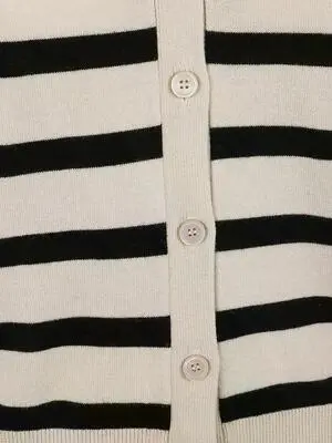 Max Mara Striped V-neck Cardigan