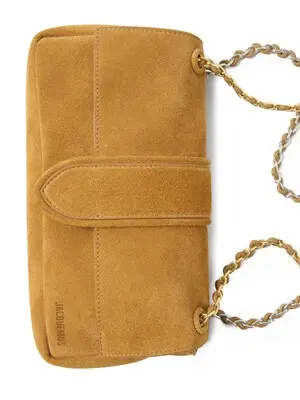 Jacquemus The Bambino Chain Suede Bag - Brown