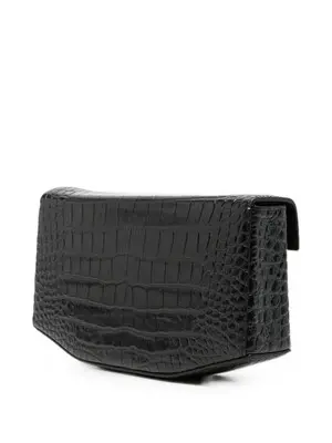 TOTEME Clip Leather Shoulder Bag - Black