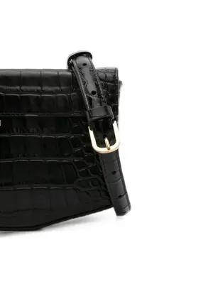 TOTEME Clip Leather Shoulder Bag - Black