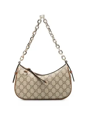 Gucci Gg Emblem Small Shoulder Bag - Beige