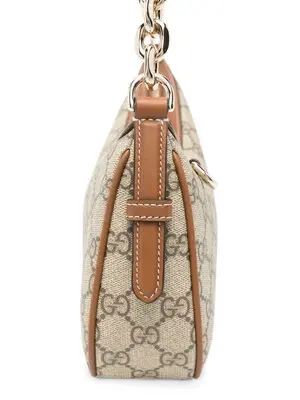 Gucci Gg Emblem Small Shoulder Bag - Beige