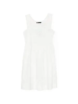 Maje Embroidered Flared Mini Dress