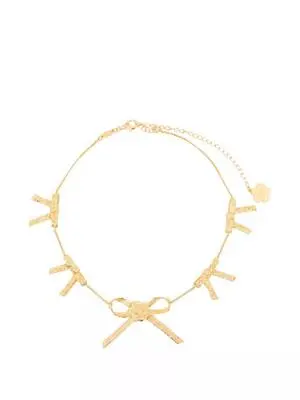 SHUSHU/TONG Bow Detail Rose Necklace - Gold