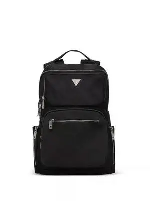 Guess Logo Plaque Backpack - Black