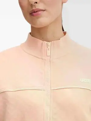Guess Clara Logo-patch Zip-up Sweatshirt