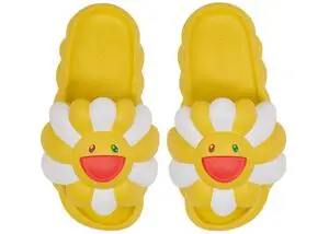 TAKASHI MURAKAMI Ohana Fullbloom Slides - Yellow